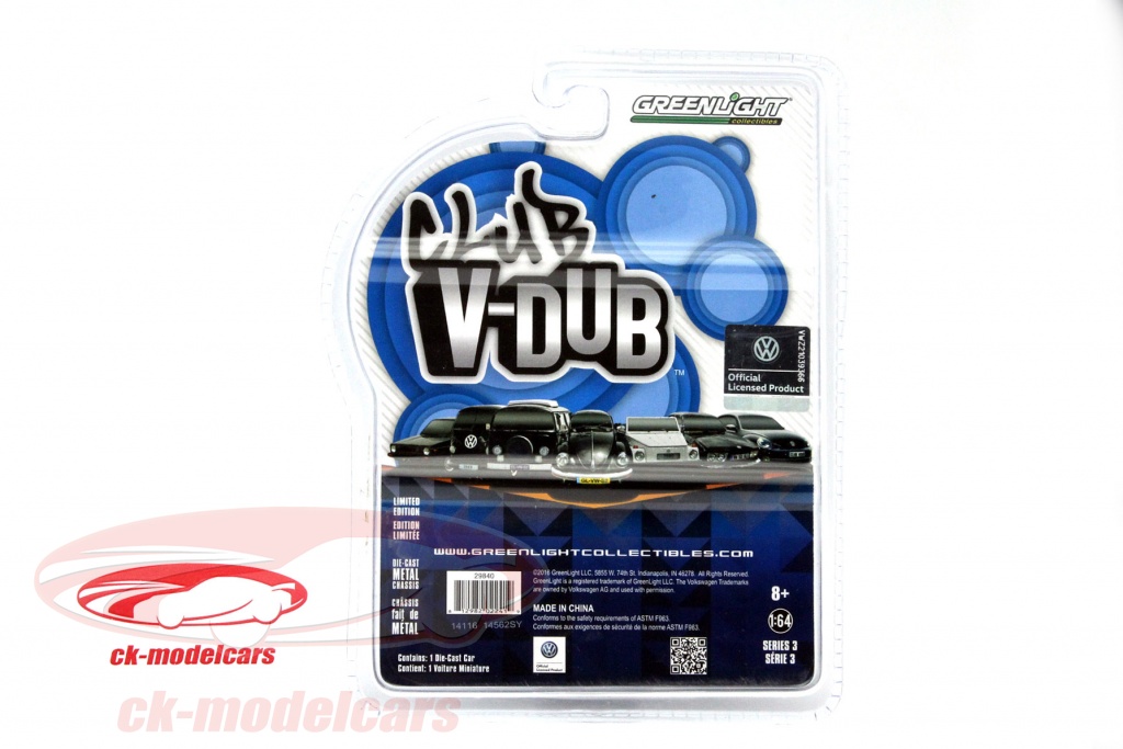 Greenlight 1:64 Volkswagen VW Type 1 Split Window Beetle Year 1948 ...