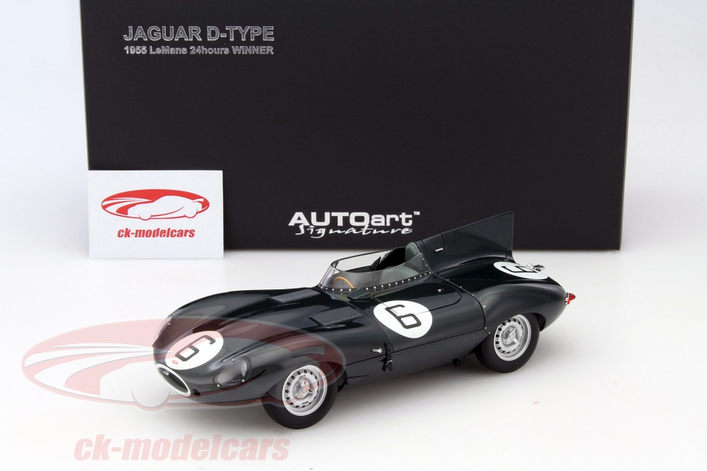 AUTOart 1:18 Jaguar D-Type #6 Winner 24h LeMans 1955 J.M. Hawthorn / I ...