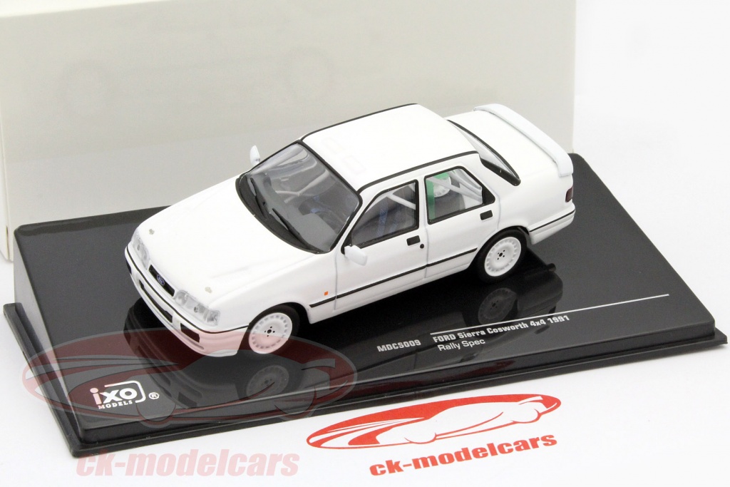 Ixo 1:43 Ford Sierra Cosworth 4x4 Plain Body Version 1991 white MDCS009 ...