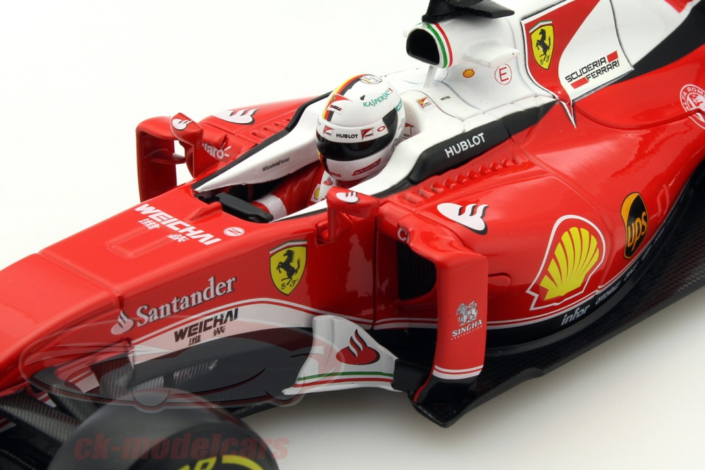 Bburago 1:18 S. Vettel Ferrari SF16-H #5 formula 1 2016 Special Edition ...