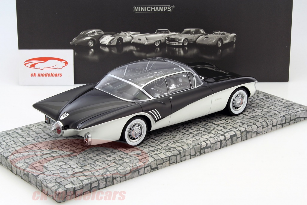 Minichamps 1:18 Buick Centurion Concept Car 年 1956 黑 / 白 107141201 模型 ...