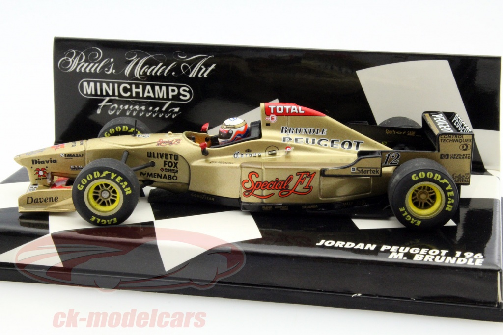 Minichamps 1:43 Martin Brundle Jordan 196 #12 公式 1 1996 430960012 模型 汽车 ...