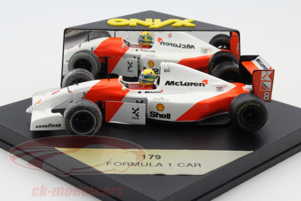 Onyx 1:43 Ayrton Senna McLaren MP4/8 #8 formula 1 1993 5601673301798 model car 5601673301798 ...
