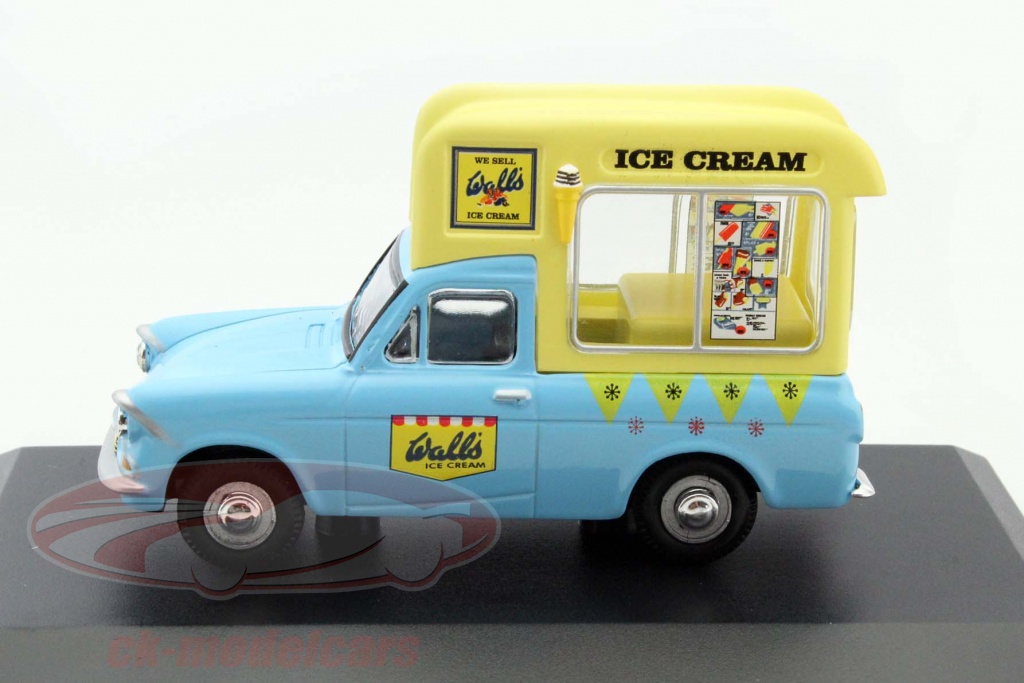 Atlas 1:43 Ford Thames Van Walls ice cream light blue / beige 4421101 ...