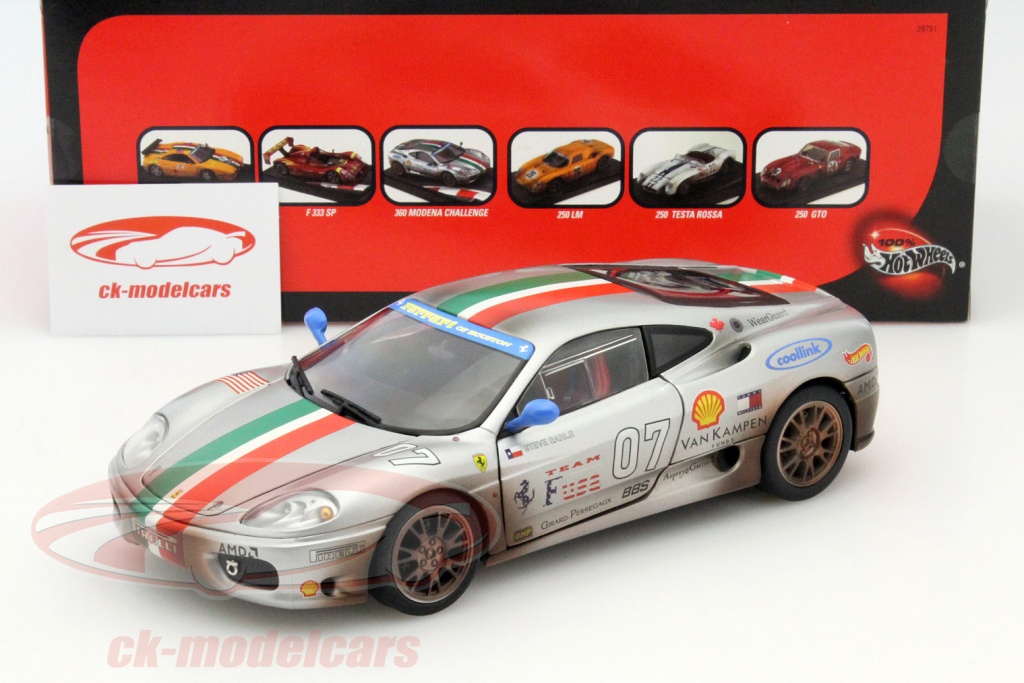 HotWheels 1:18 Ferrari F360 Modena Challenge #07 Dirty version AB441UO ...