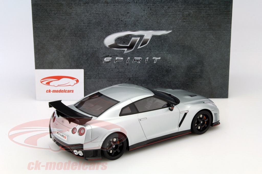 GT-SPIRIT 1:18 Nissan GT-R (R35) argent métallique KJ004 modèle voiture ...