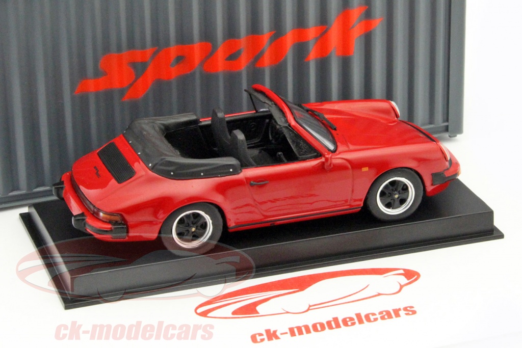 Spark 1:43 Porsche 911 SC Cabriolet Baujahr 1983 rot SDC005 Modellauto SDC005 9580006170057