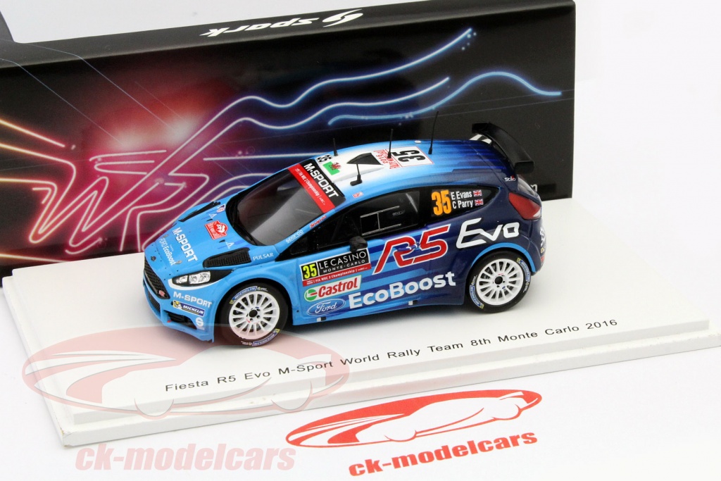 Spark 1:43 Ford Fiesta R5 #35 Rally Monte Carlo 2016 Parry, Evans S4965 ...