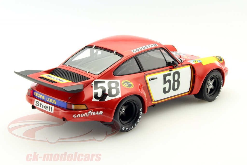Spark 1:18 Porsche 911 Carrera RSR #58 24h LeMans 1975 Gelo Racing Team ...