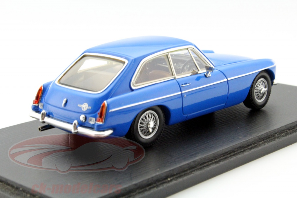 Spark 1:43 MG B GT Coupe année 1967 bleu S4140 modèle voiture S4140 ...