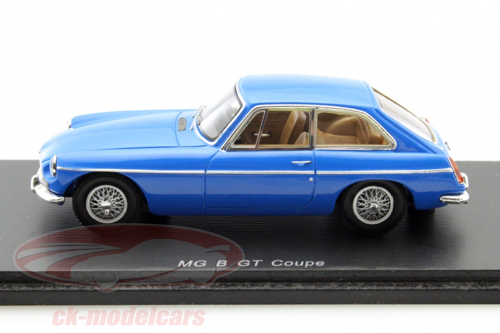 Spark 1:43 MG B GT Coupe Year 1967 blue S4140 model car S4140 9580006941404