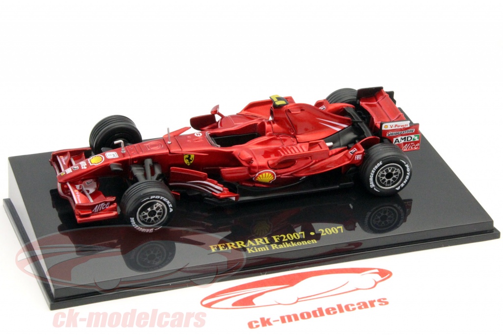 Ixo 1:43 Kimi Raikkonen Ferrari F2007 #6 World Champion formula 1 2007 Altaya CK32486 model car ...