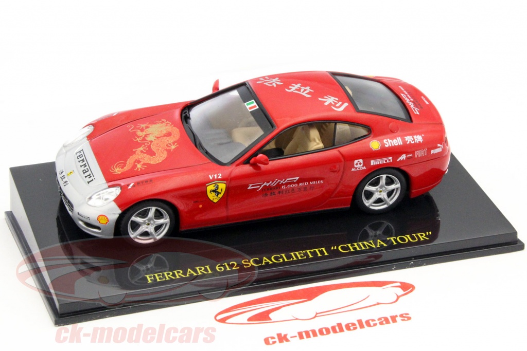 Ixo 1:43 Ferrari 612 Scaglietti China Tour red Altaya CK32485 model car CK32485