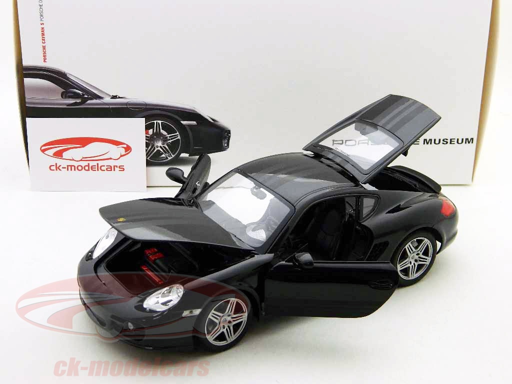 Welly 1:18 Porsche Cayman S Design Edition 1 noir / blanc MAP02103008 modèle voiture MAP02103008