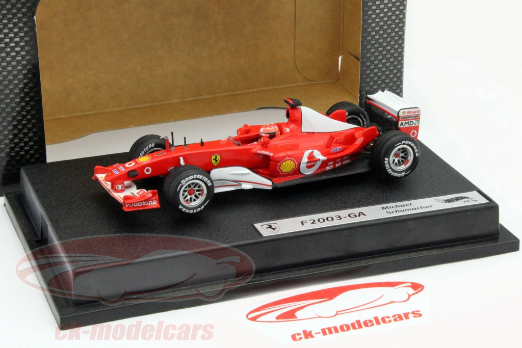 HotWheels 1:43 Michael Schumacher Ferrari F2003-GA #1 World Champion ...