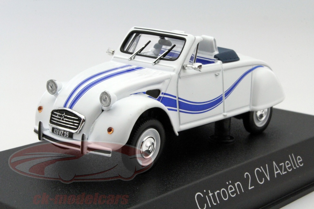 Norev 1:43 Citroen 2CV Cabriolet Azelle 年 1990 ホワイト / ブルー 150093 モデル 車 ...