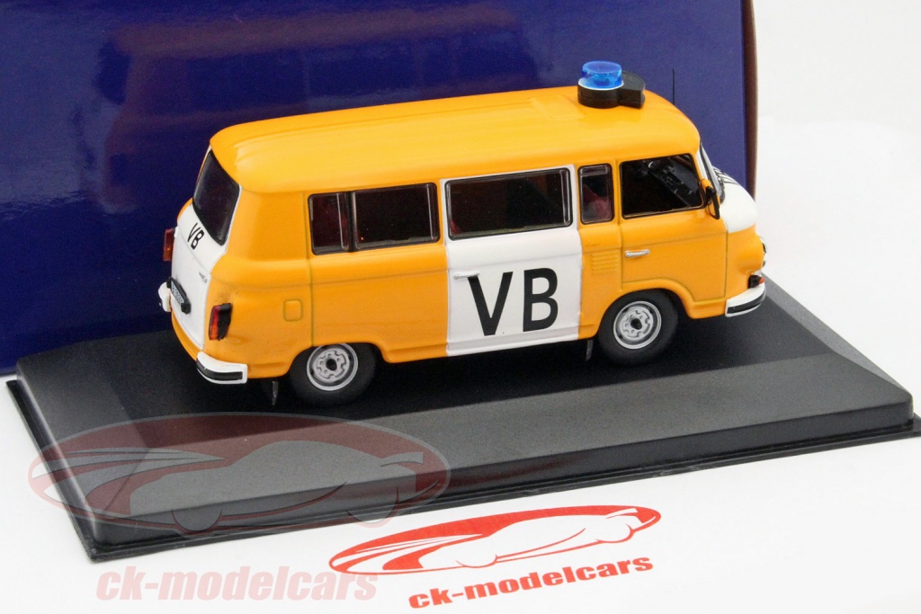 Ixo 1:43 Barkas B1000 VB Polizei Czech Republic orange IST049 model car ...