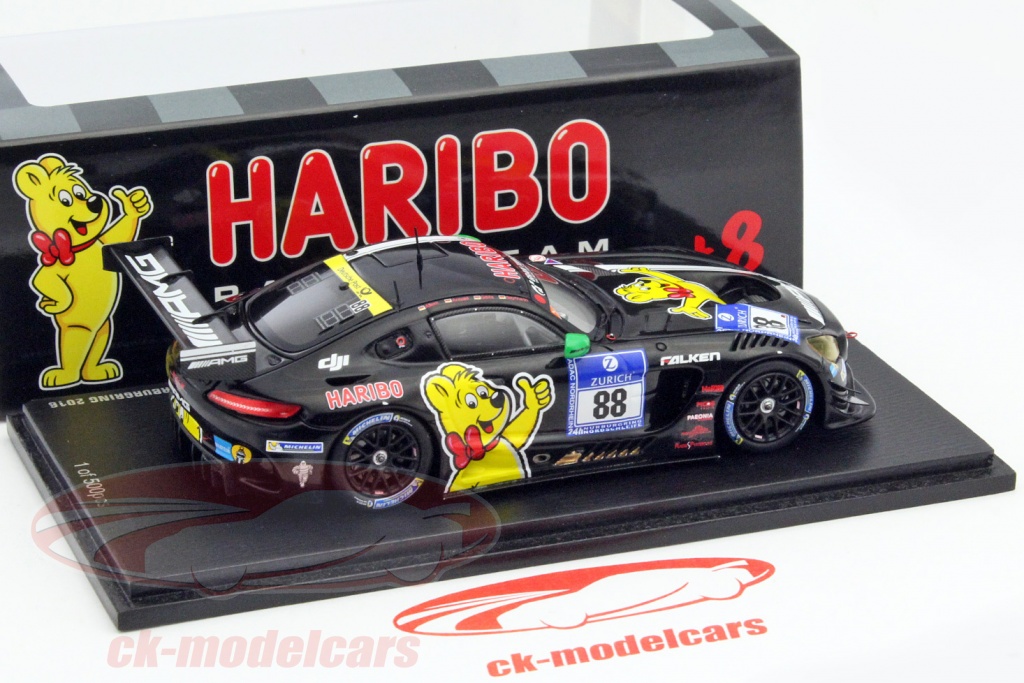 Spark 1:43 Mercedes-Benz AMG GT3 #88 3e 24h Nürburgring 2016 Haribo ...