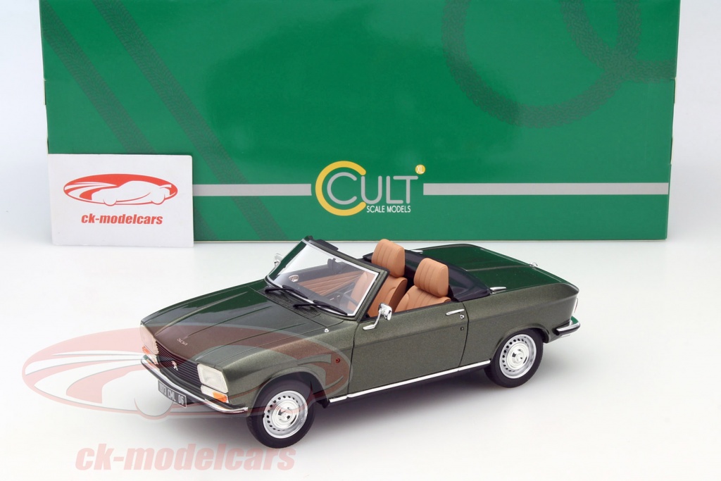 Cult Scale Models 1:18 Peugeot 304 Cabriolet Year 1973 green CULT0013 ...