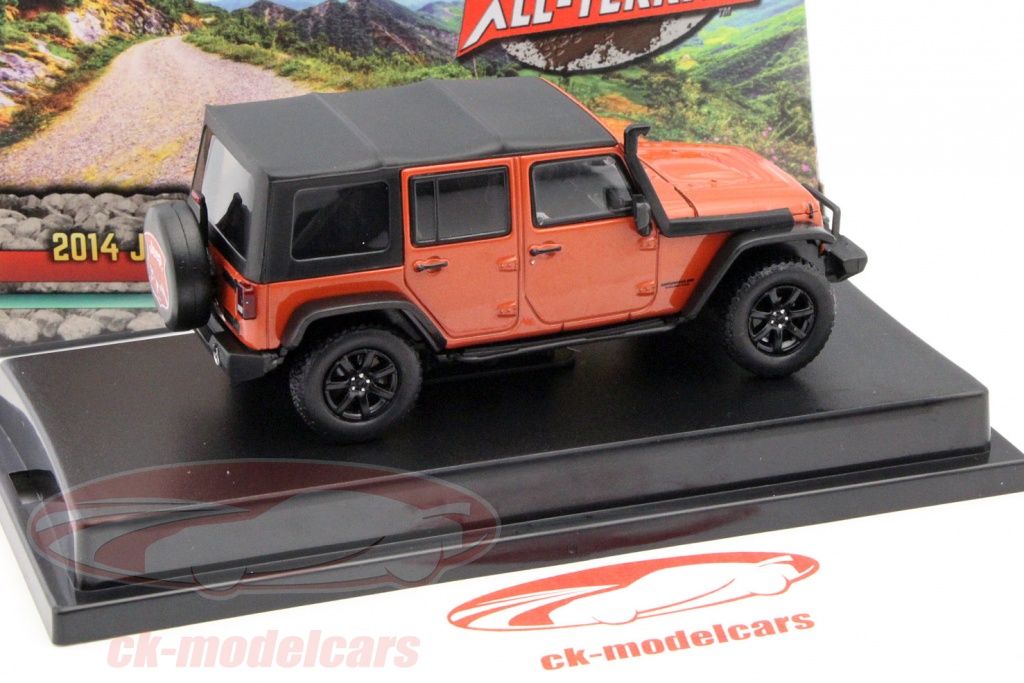 Greenlight 1:43 Jeep Wrangler Unlimited jaar 2014 copperhead parel ...