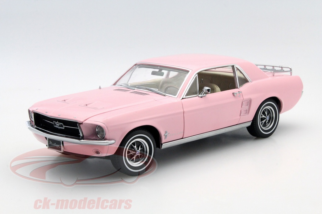 Greenlight 1:18 Ford Mustang año 1967 rosa 12966 modelo coche 12966 ...