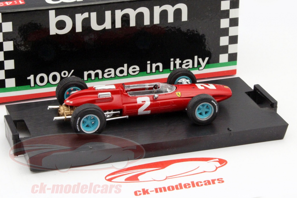 Brumm 1:43 John Surtees Ferrari 158 #2 World Champion Italy GP formula 1 1964 R290 model car ...
