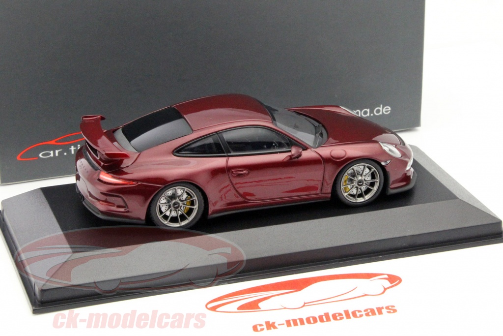 Minichamps 1:43 Porsche 911 (991) GT3 arena red metallic CA04316087 ...