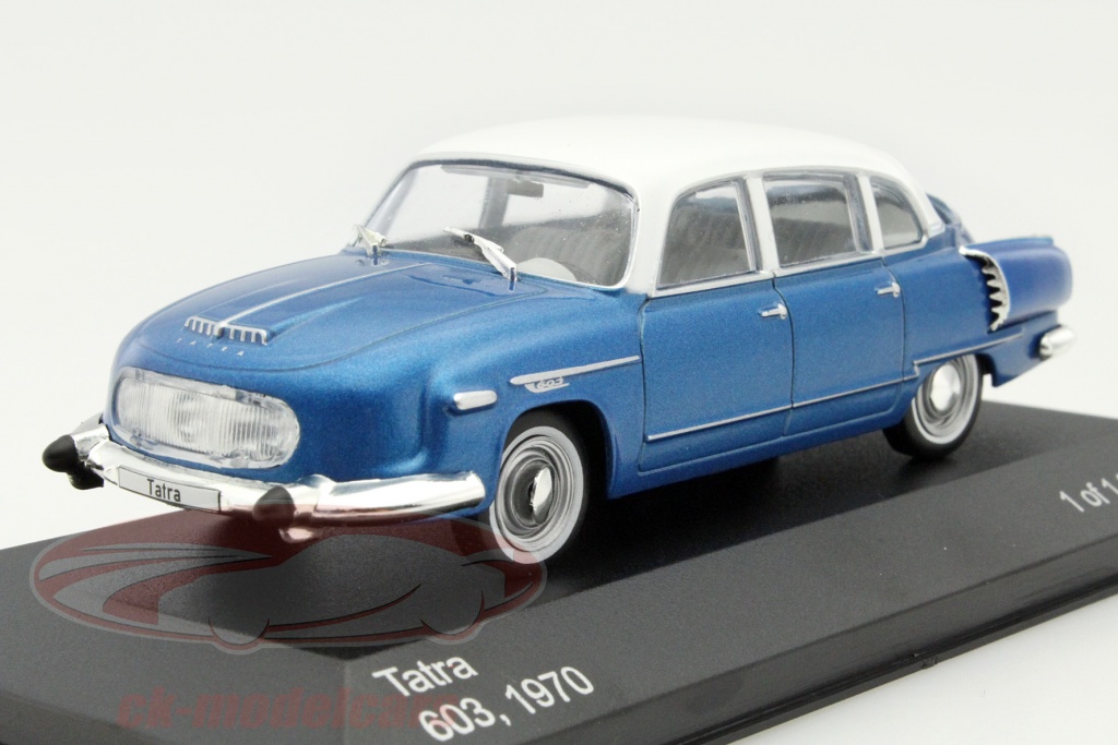 WhiteBox 1:43 Tatra 603 年 1970 ブルー / ホワイト WB152 モデル 車 WB152 203036