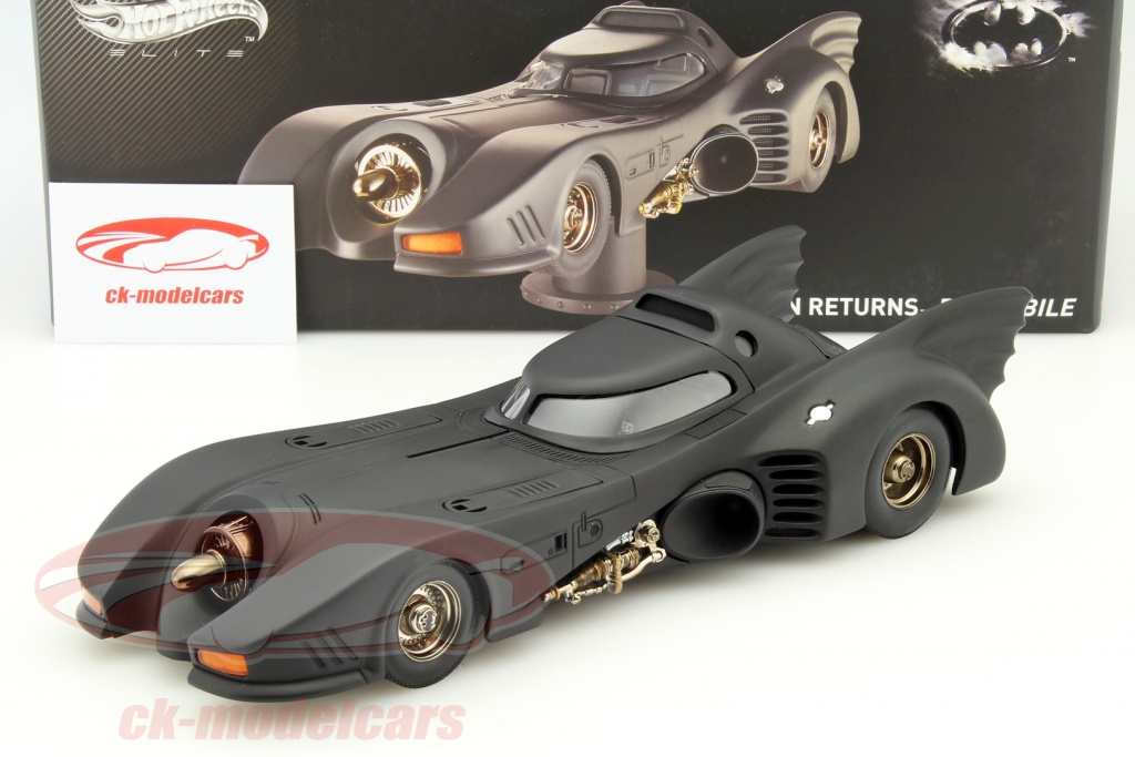 HotWheels Elite 1:18 Batmobile from the Movie Batman Returns 1989 black ...