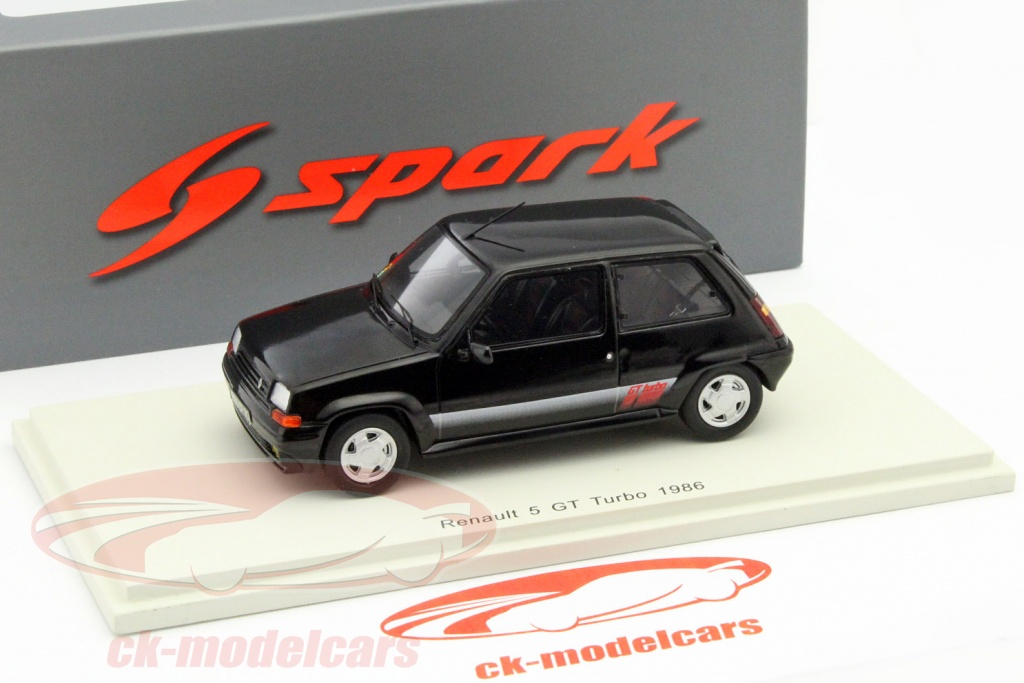 Spark 1:43 Renault 5 GT Turbo Baujahr 1986 schwarz S3845 Modellauto ...