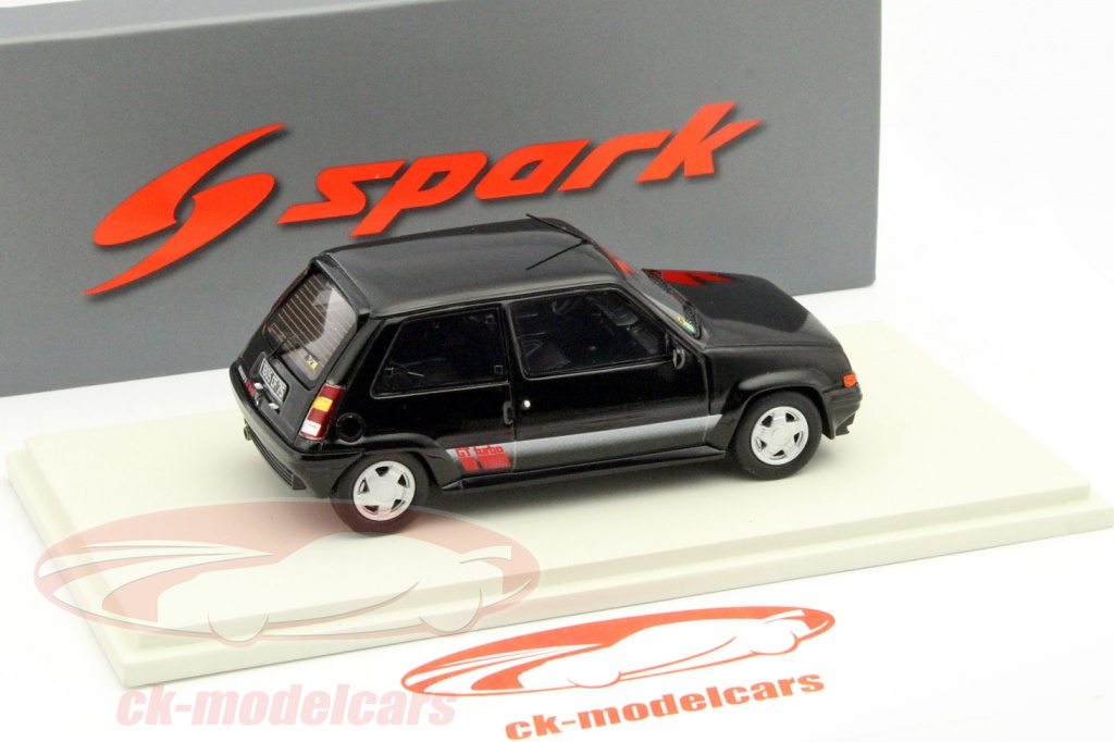 Spark 1:43 Renault 5 GT Turbo Year 1986 black S3845 model car S3845 ...