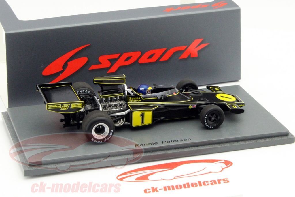 Spark 1:43 Ronnie Peterson Lotus 72E #1 Winner monaco GP formula 1 1974 S4835 model car S4835 ...