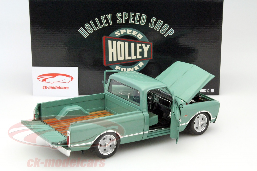 GMP 1:18 Chevrolet C10 Pick Up Year 1967 turquoise 1807204 model car ...