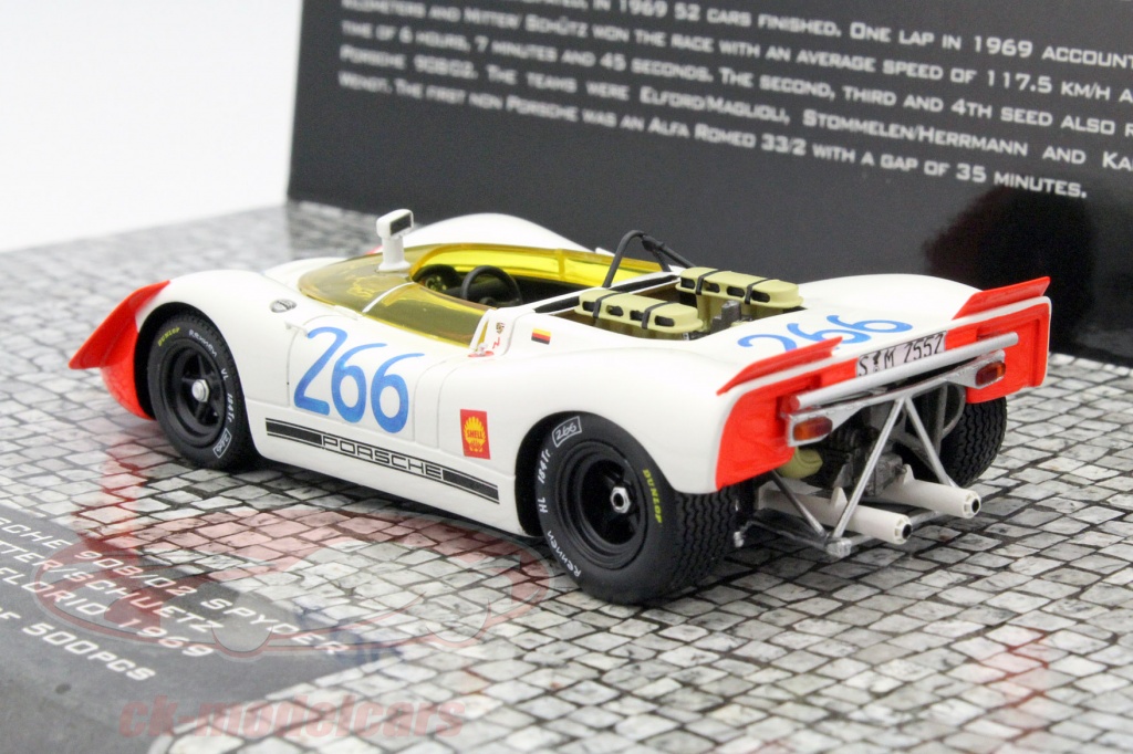 Minichamps 1:43 Porsche 908/02 Spyder #266 Winner Targa Florio 1969 Mitter, Schütz 437692266 ...