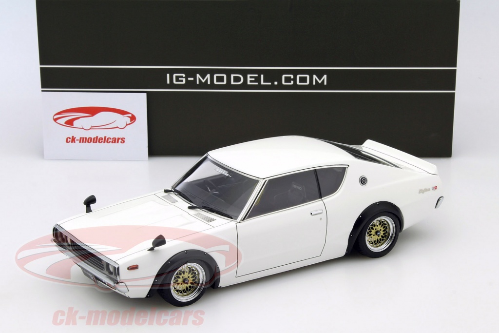 Ignition Model 1:18 Nissan Skyline 2000 GT-R blanc IG0747 modèle voiture IG0747 4571477907476