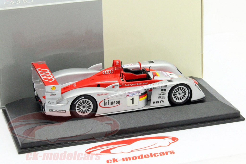 Minichamps 1:43 Audi R8 #1 Winner 24h LeMans 2002 Biela, Kristensen ...