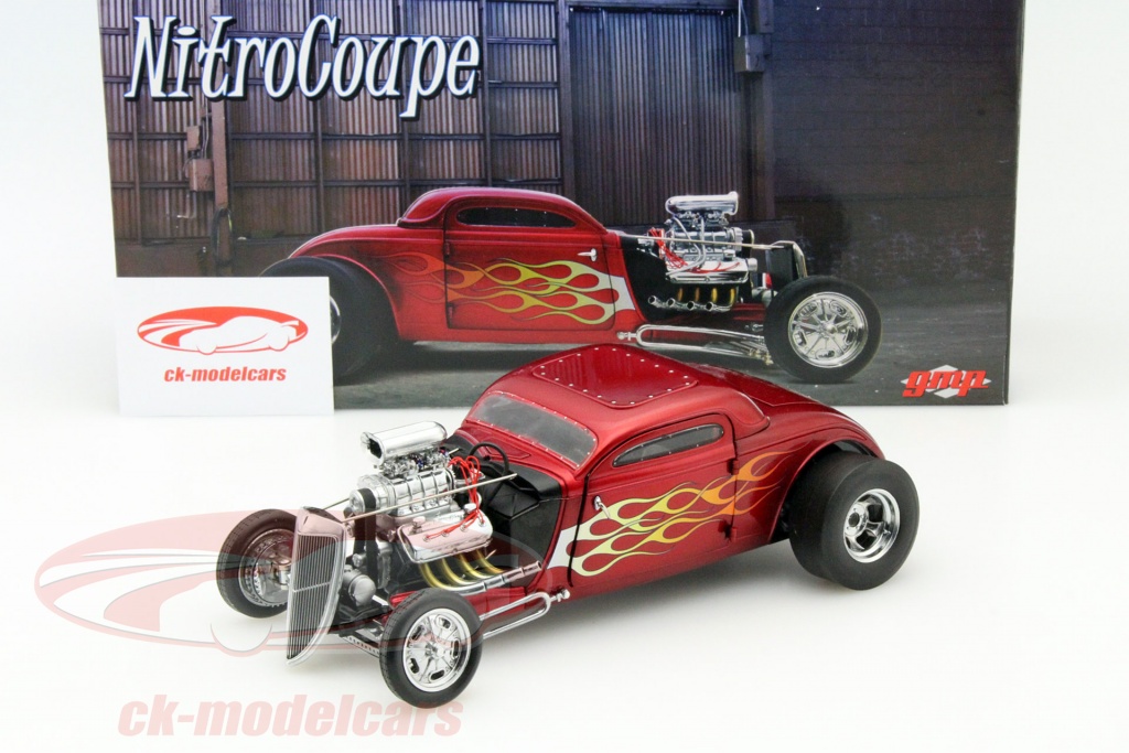 GMP 1:18 Nitro Coupe Hot Rod год 1934 красный металлический 18816 ...
