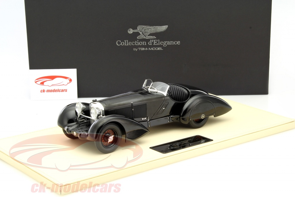 True Scale 1:18 Mercedes-Benz SSK Count Trossi Year 1930 black ...