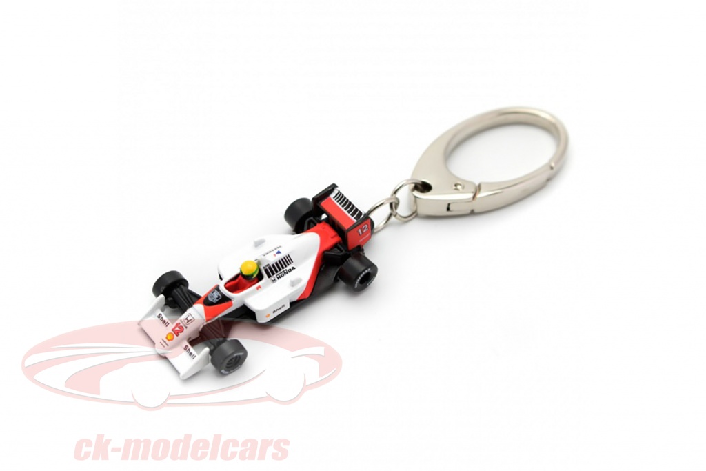 keychain Ayrton Senna McLaren MP 4/4 #12 F1 1988 1:87 California Toys ...