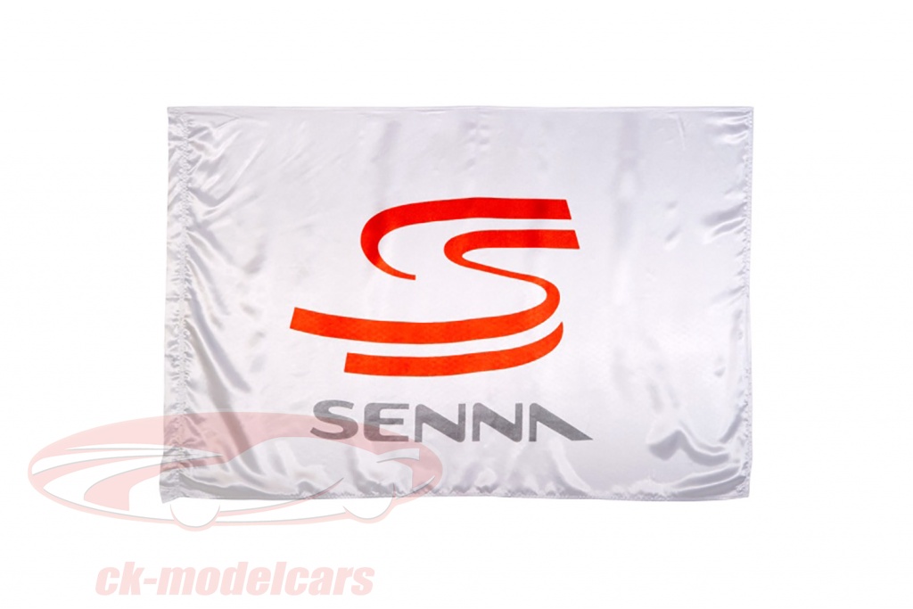 Ayrton Senna Collection banner white 140 x 100 cm AS-14-831 AS-14-831 ...