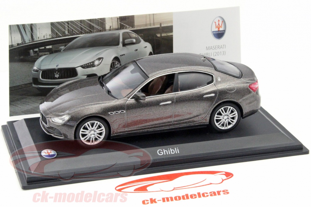 Leo Models 1:43 Maserati Ghibli Year 2013 brown metallic CK34343 model ...