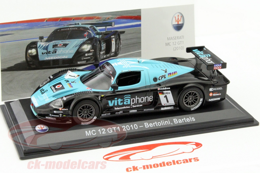 Leo Models 1:43 Maserati MC 12 GTI #1 Winner FIA-GT1 Championship 2010 Bertolini, Bartels ...