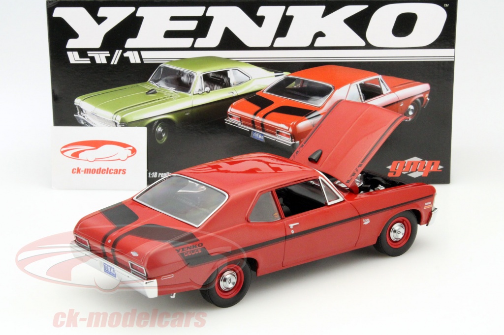 GMP 1:18 Chevrolet Nova Yenko Deuce Year 1970 red 18830 model car 18830 ...