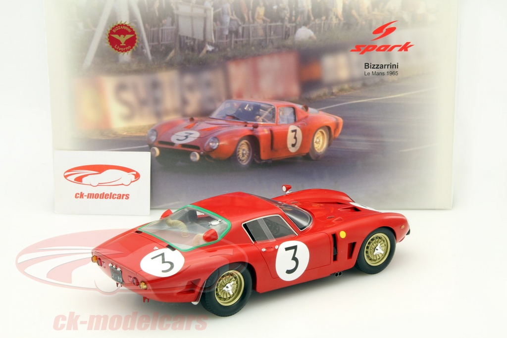 Spark 1:18 Iso Grifo A3C #3 24h LeMans 1965 Fraissinet, Mortemart 18S164 model car 18S164 ...