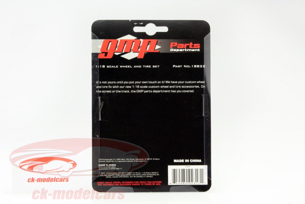 GMP 1:18 Chevrolet Nova Yenko Deuce Wheel and Tire Set 18832 Modellauto ...