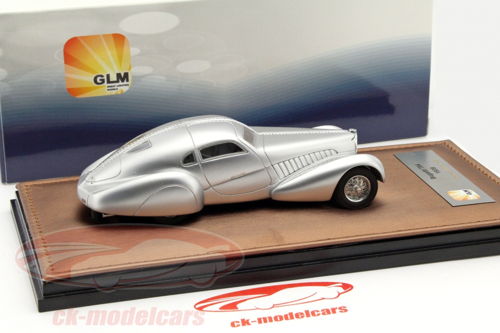 Great Lighting Models 1:43 Bugatti T64 Baujahr 1939 silber 43210001 ...
