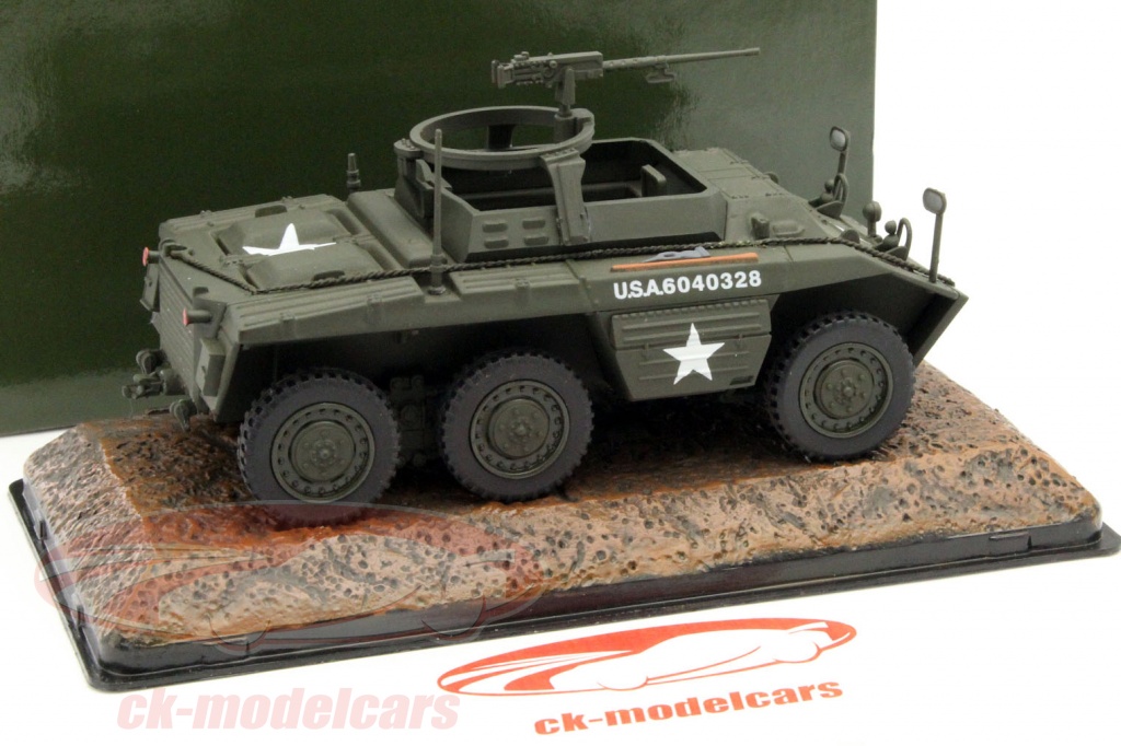 Atlas 1:43 M20 Armored Utility Car USA 1944 olive green 7123118 model ...