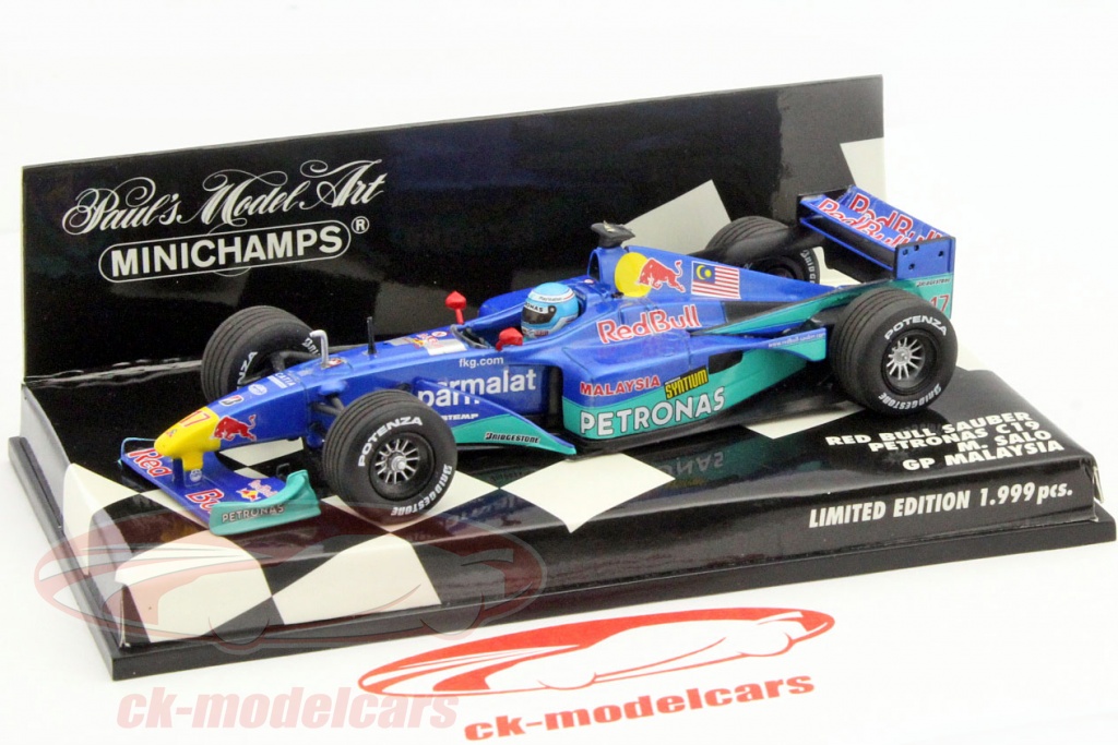 Minichamps 1:43 Mika Salo Sauber C19 #17 Malaysia GP formula 1 2000 ...