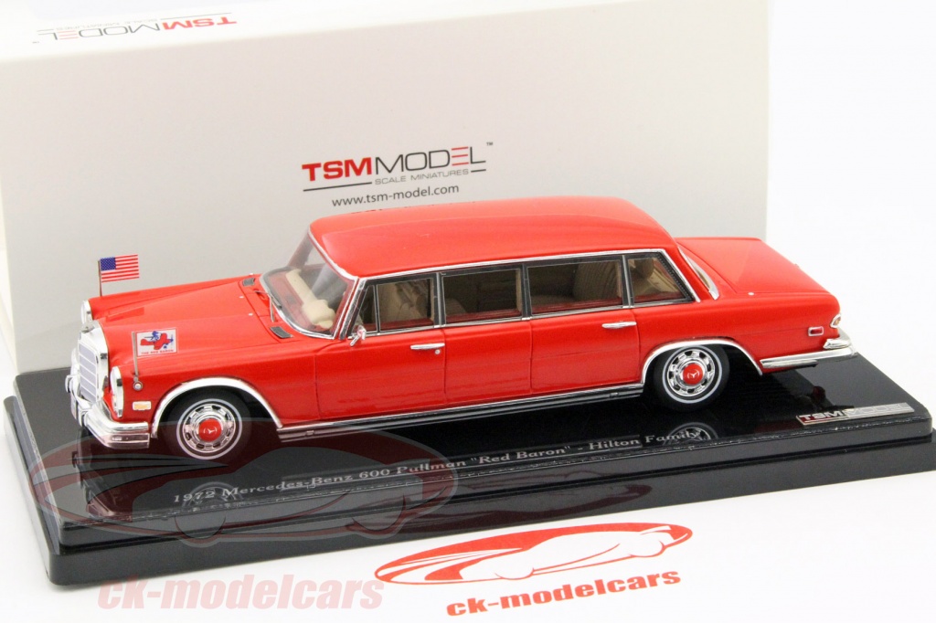 True Scale 1:43 Mercedes-Benz 600 Pullman Red Baron Hilton Family year ...