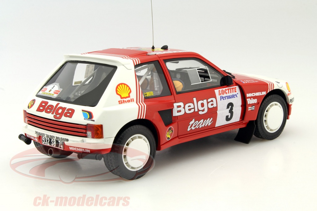 Ottomobile 1:18 Peugeot 205 T16 Groupe B #3 Rally Ypres 1985 Darniche ...